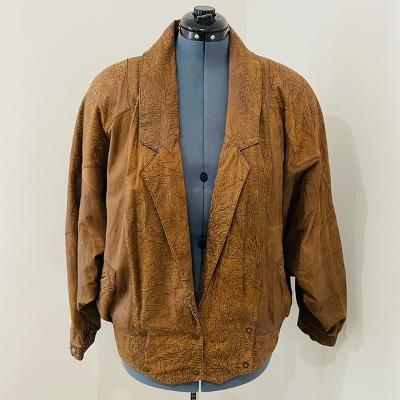 Vintage | Jackets & Coats | Global Identity Vintage Leather Jacket ...